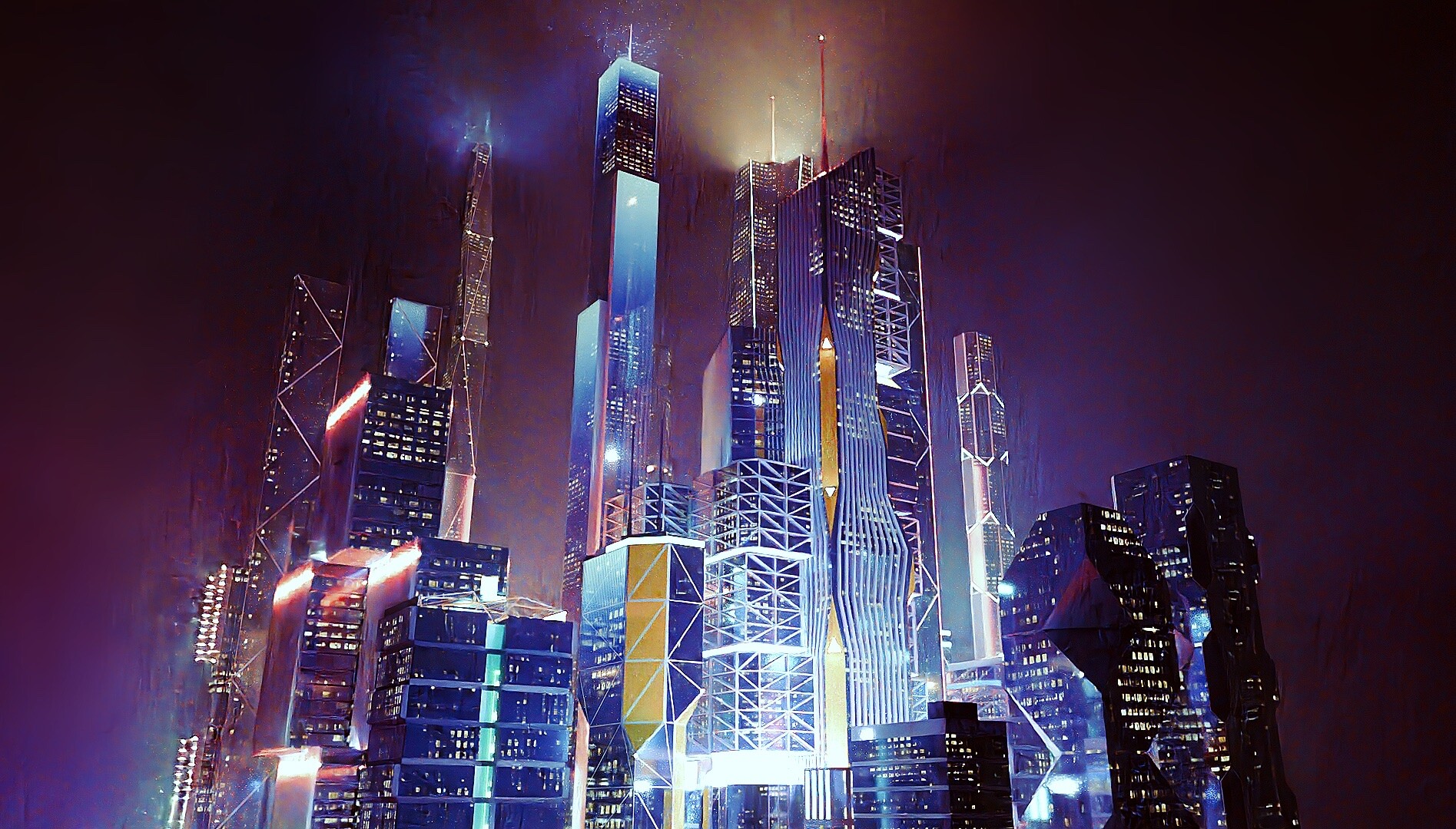 ArtStation - Cyber city