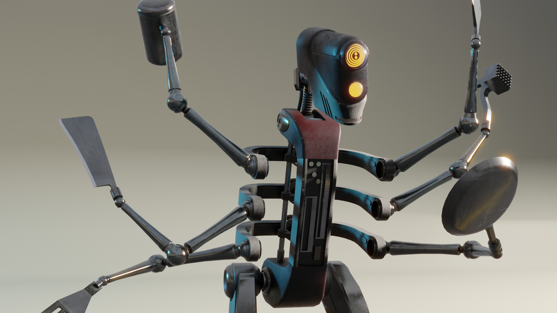 ArtStation - Commander Cutlery - Star Wars COO-series cook droid