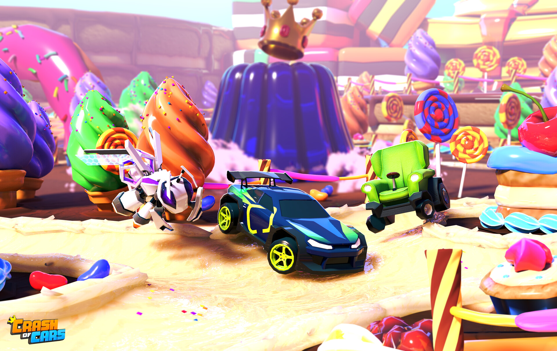 Paul Davies - 3D Artist - "Sweetfields" - Crash of Cars - Splash Screen