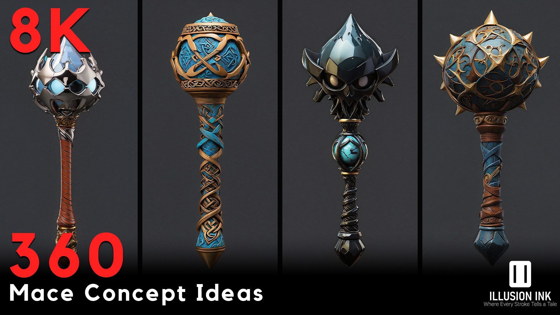ILLUSION INK - 360 Mace Concept Ideas | 8K