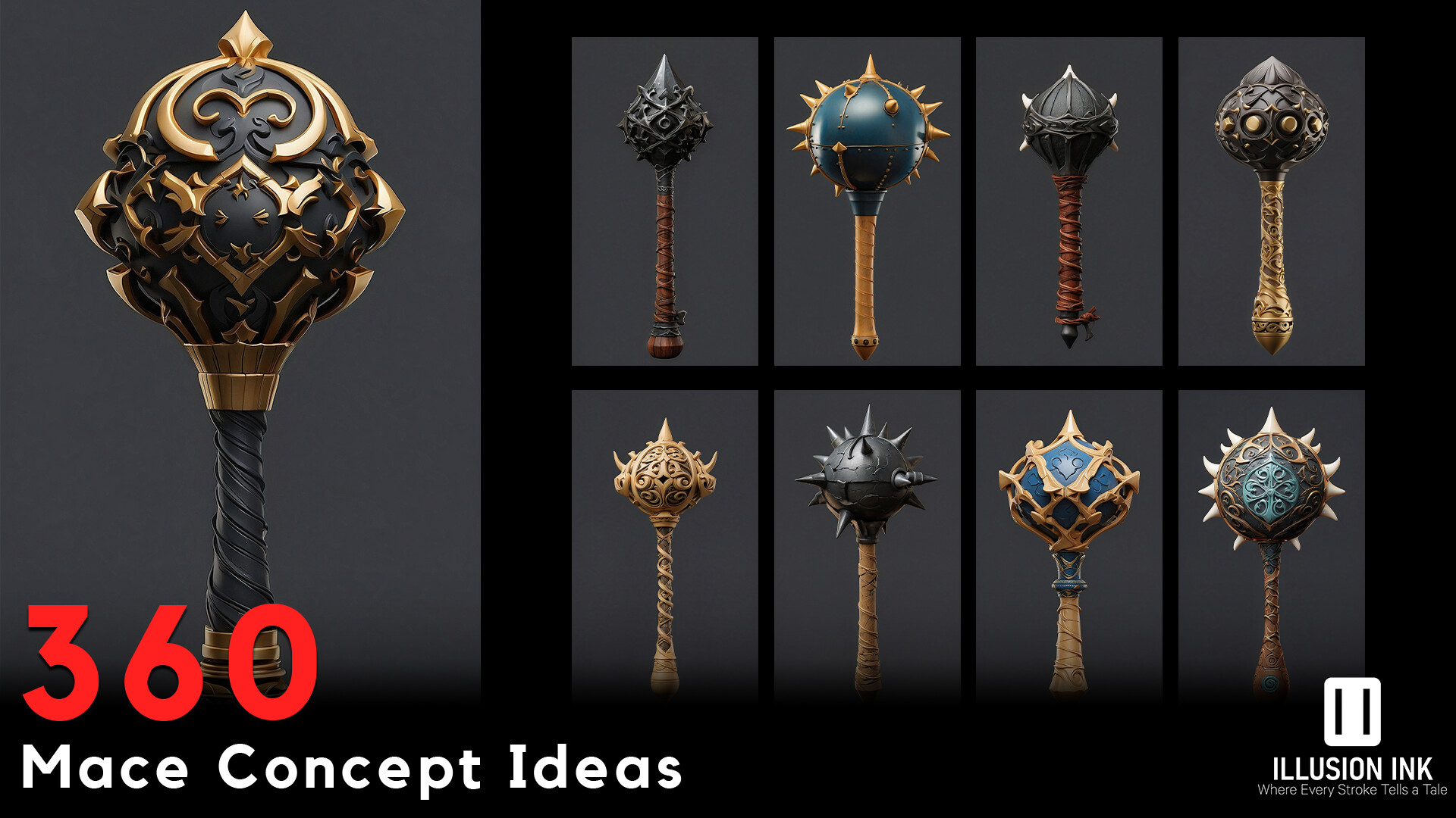 ILLUSION INK - 360 Mace Concept Ideas | 8K