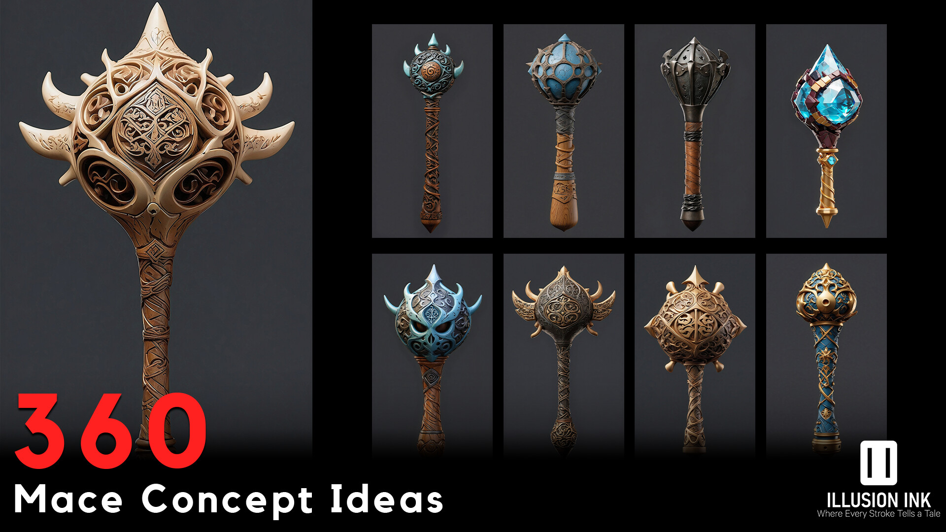 ILLUSION INK - 360 Mace Concept Ideas | 8K