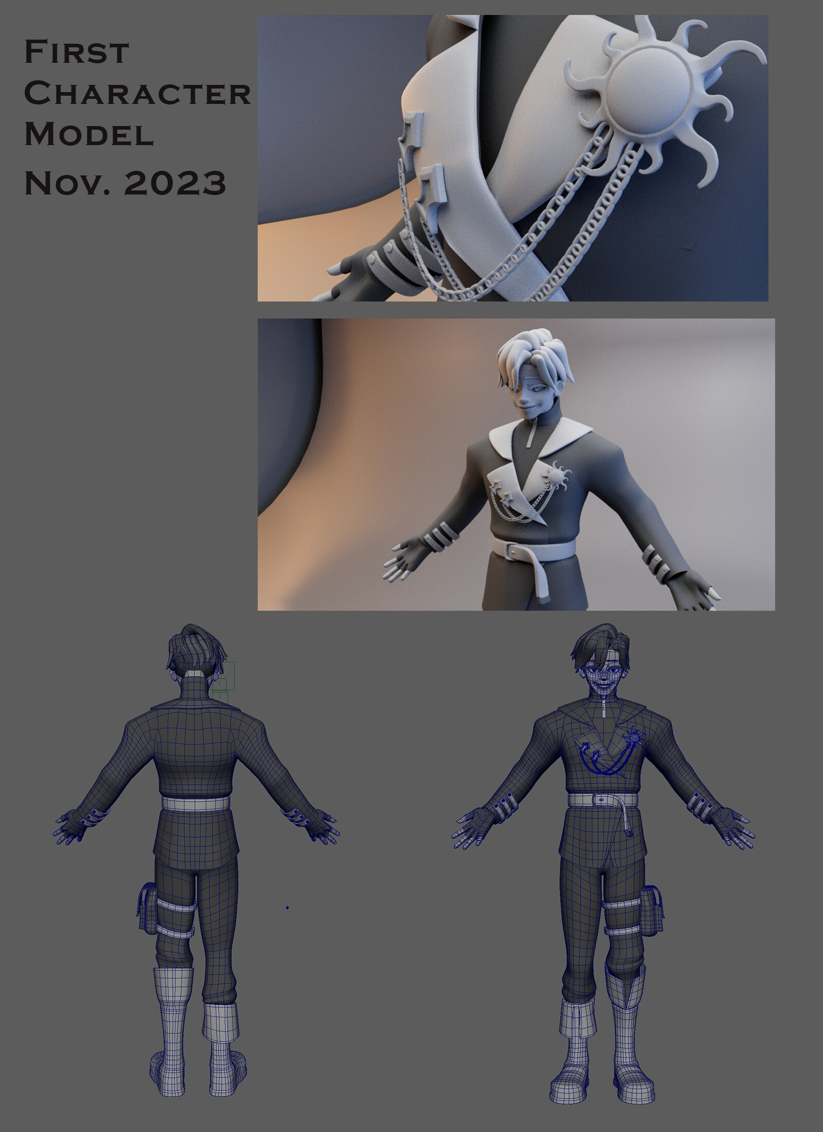 ArtStation - First OC 3D model