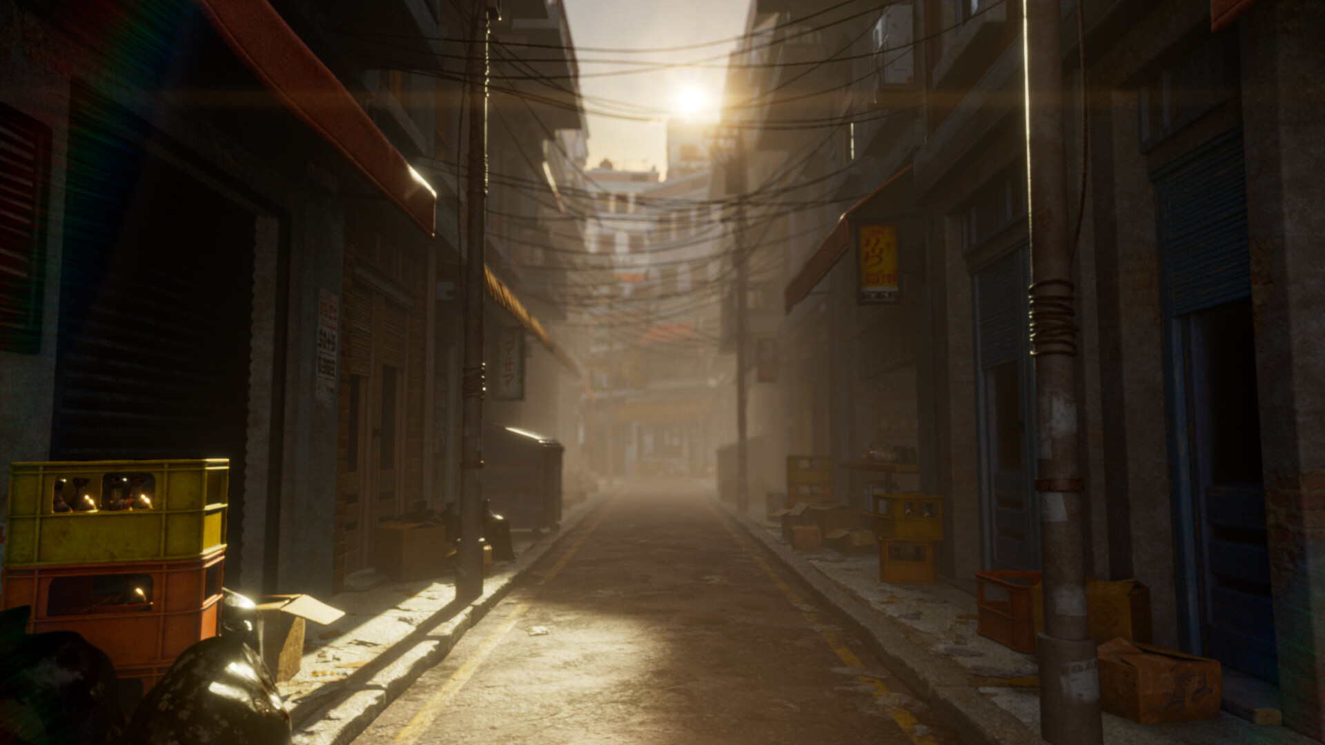ArtStation - Street Environment - Lighting & Compositing