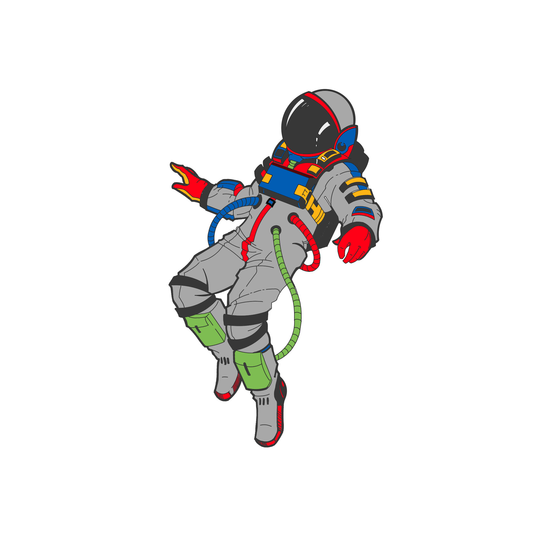 ArtStation - Astronaut (2D Digital Artwork)