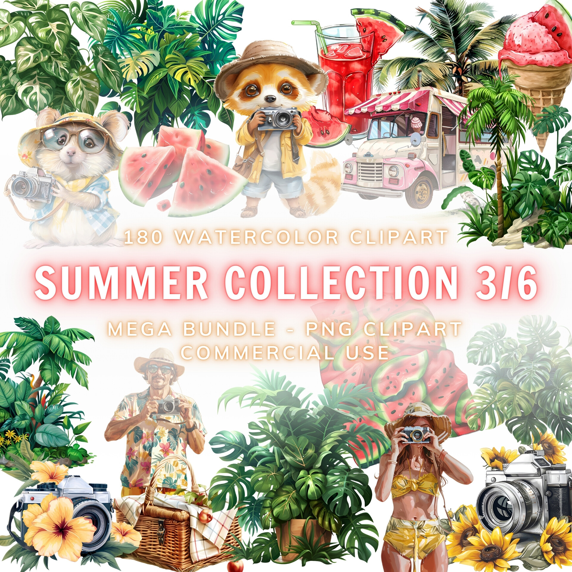 ArtStation - Summer PNG, Summer Pack 3-6, Clipart, Transparent Clipart ...