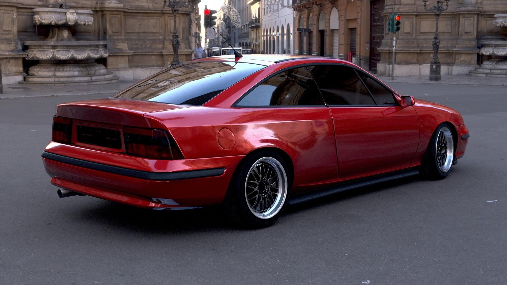 ArtStation - Opel Calibra 3D car model - Assetto Corsa Project