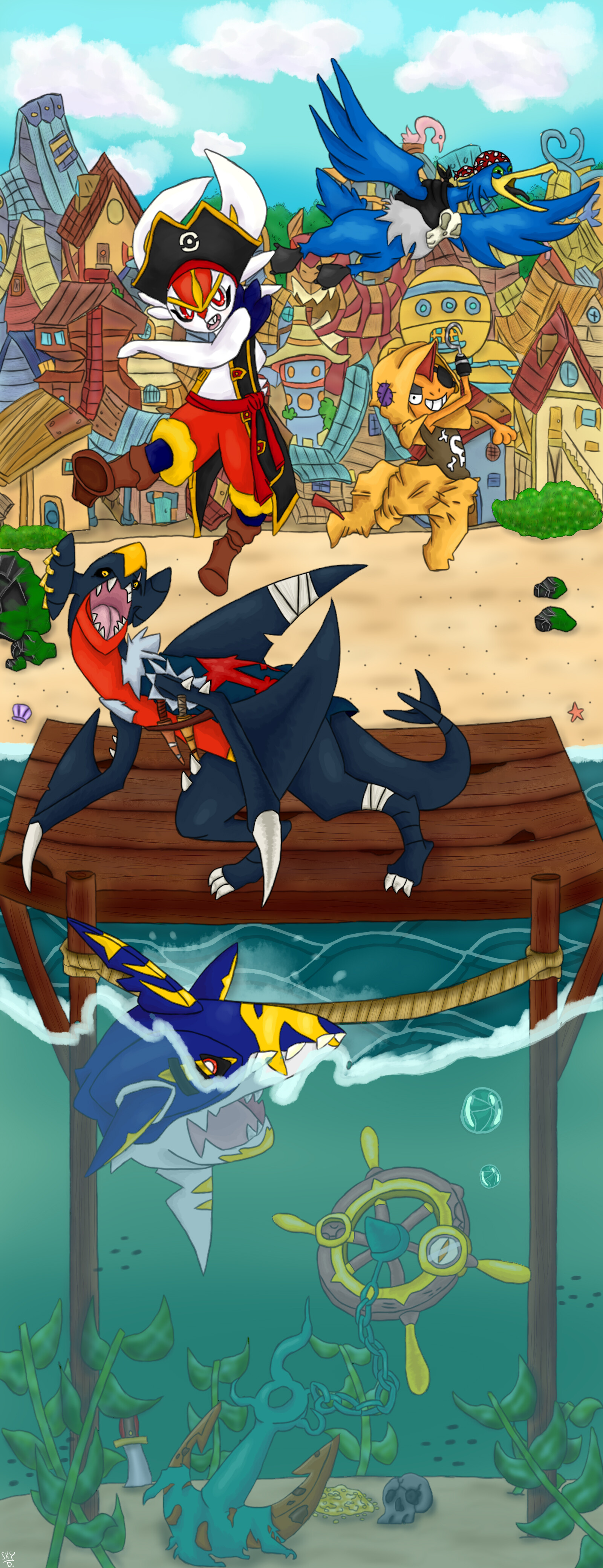 ArtStation - Pokémon Piratas
