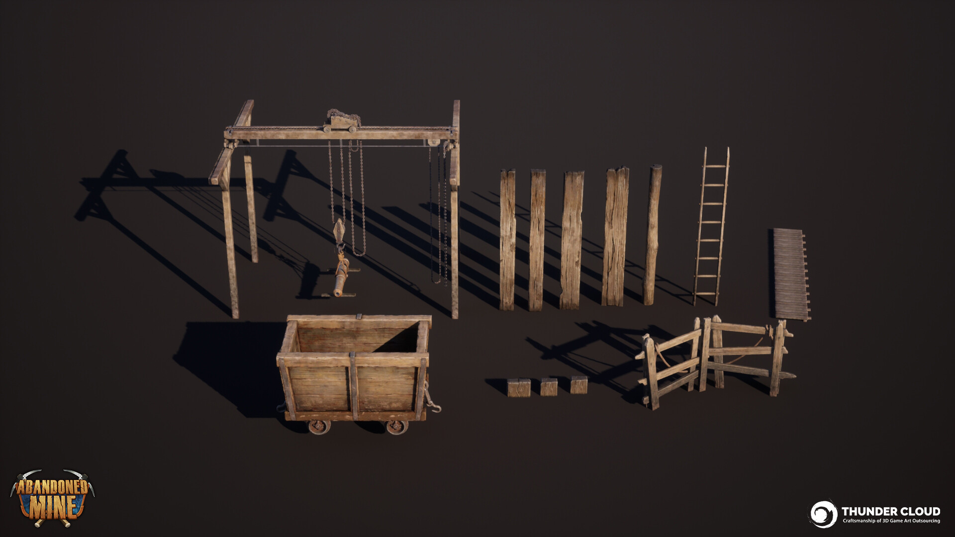 Thunder Cloud Studio - Modular Asset - Abandoned Mine (Realistic PBR 3D ...