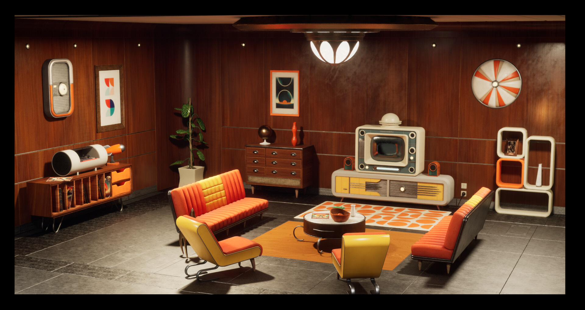 ArtStation - Retro Futuristic Environment