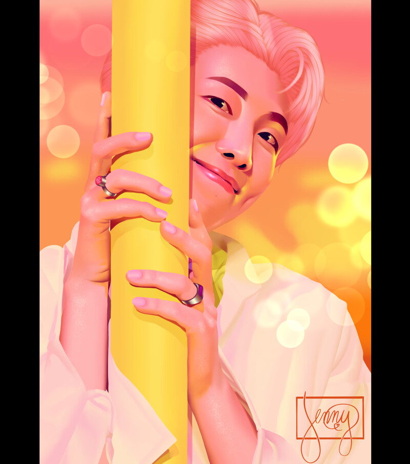 ArtStation - Namjoon Portrait (from BTS)