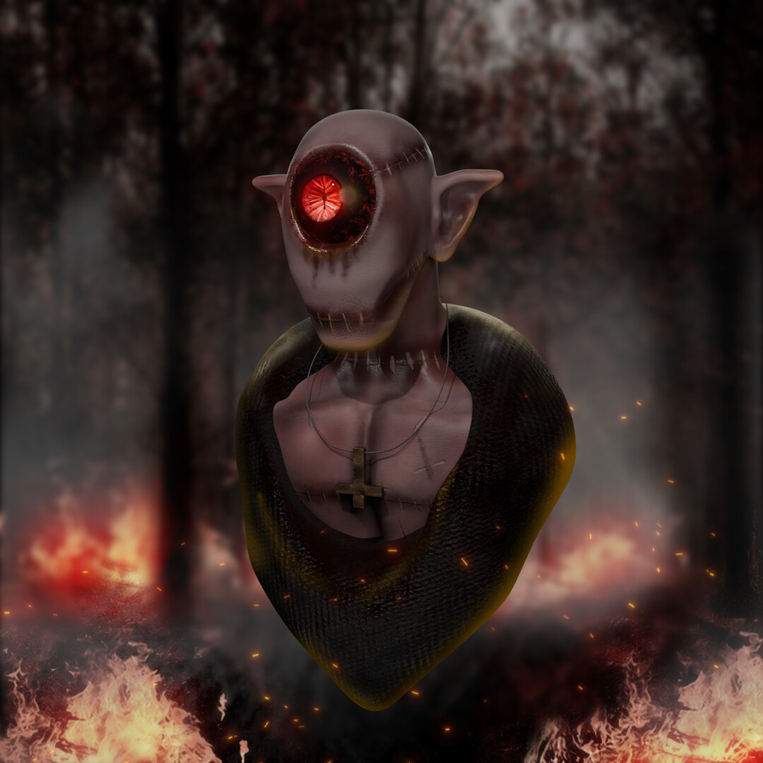 ArtStation - One-Eyed Demon - 3D Model