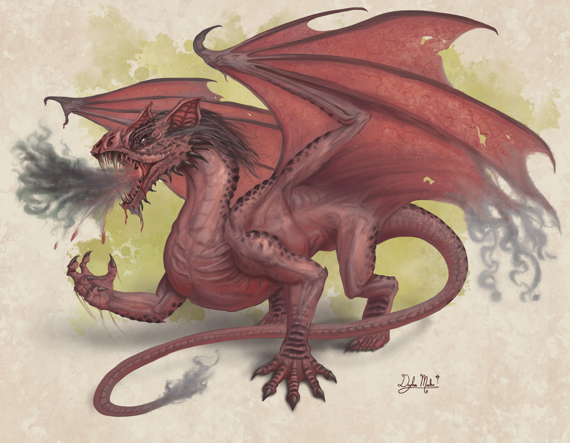 ArtStation - Vampire Bat Dragon "Monsters and Lairs"