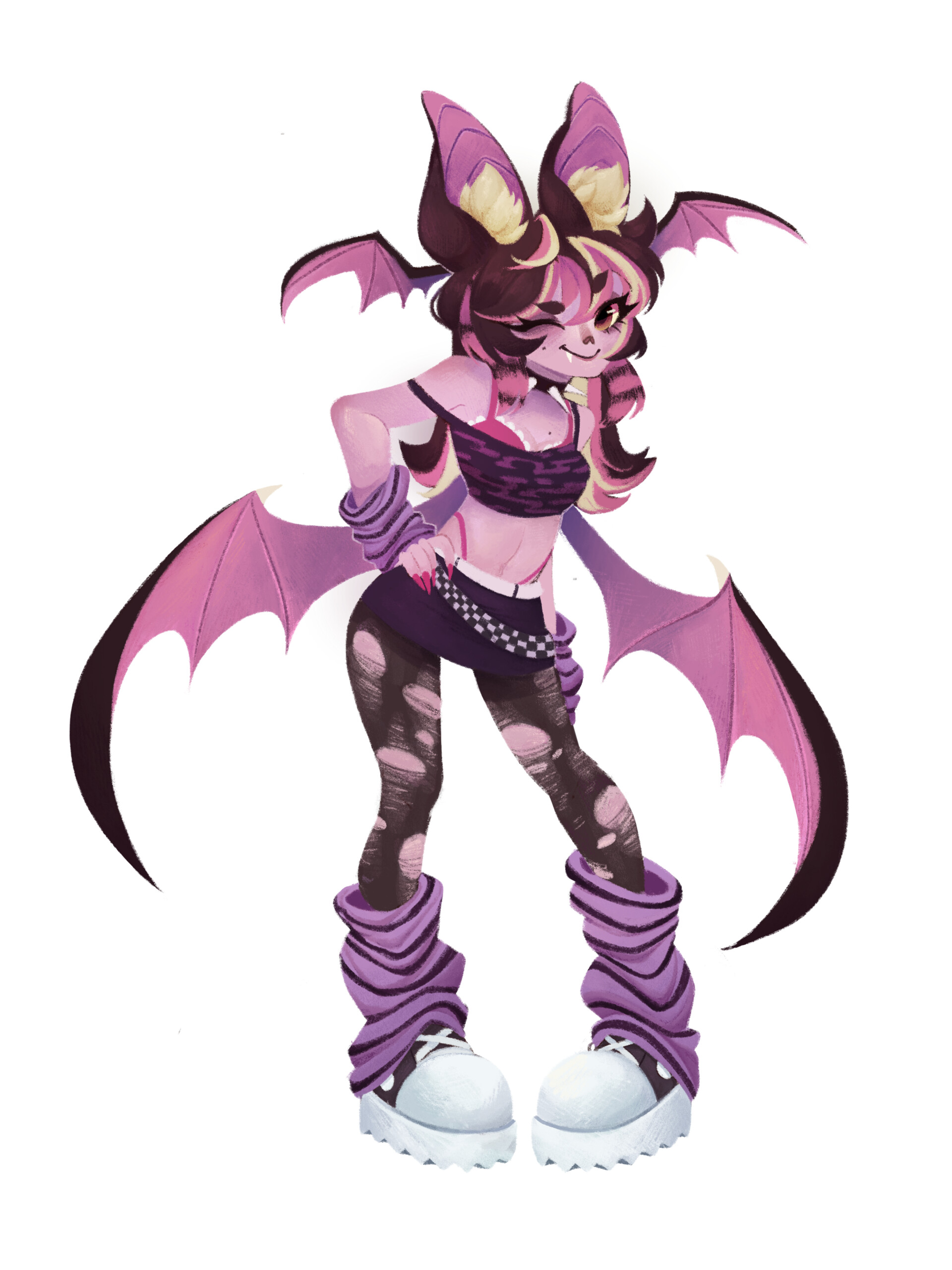 ArtStation - Moxy fully rendered illustration (Original character)