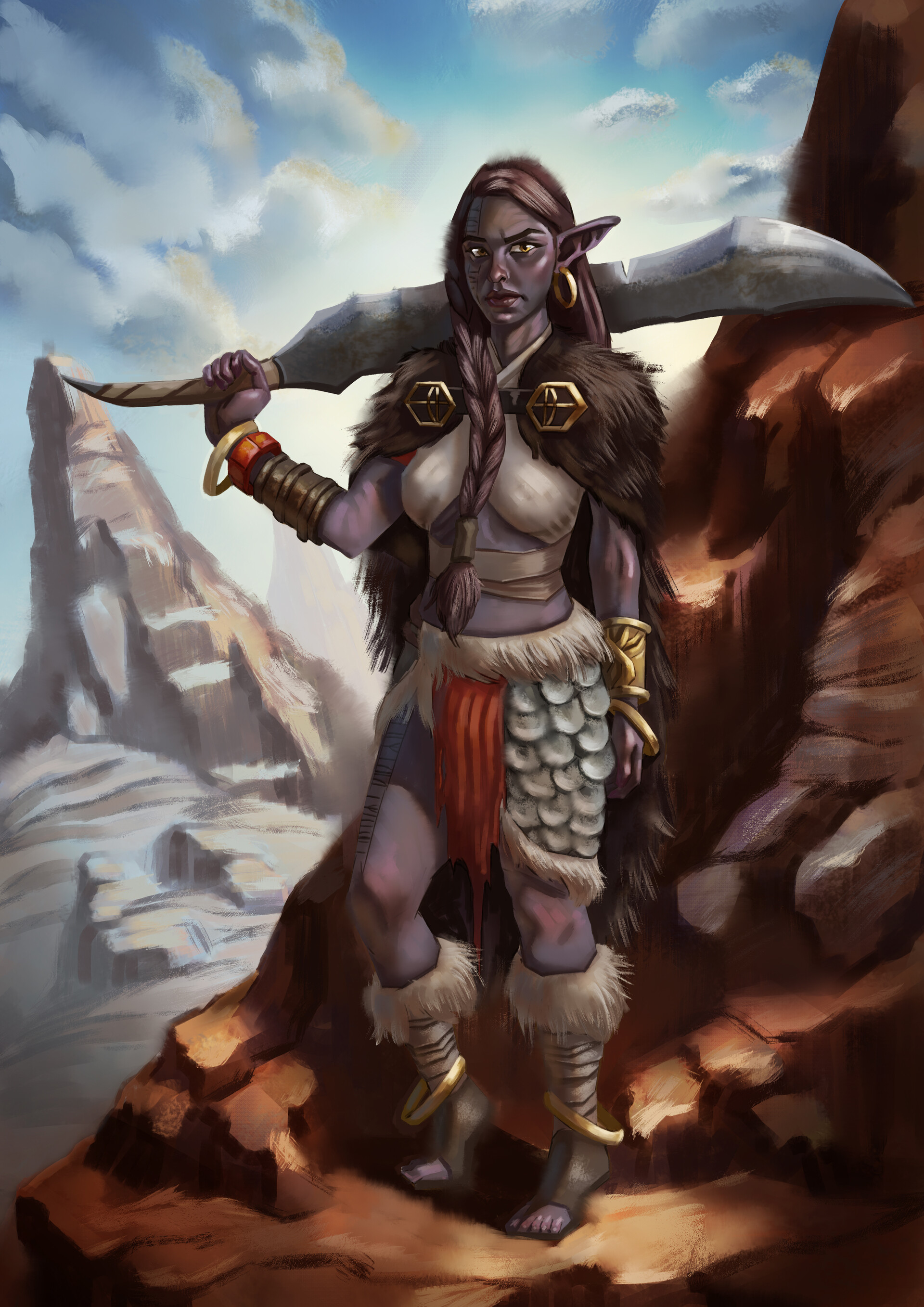 ArtStation - orc girl