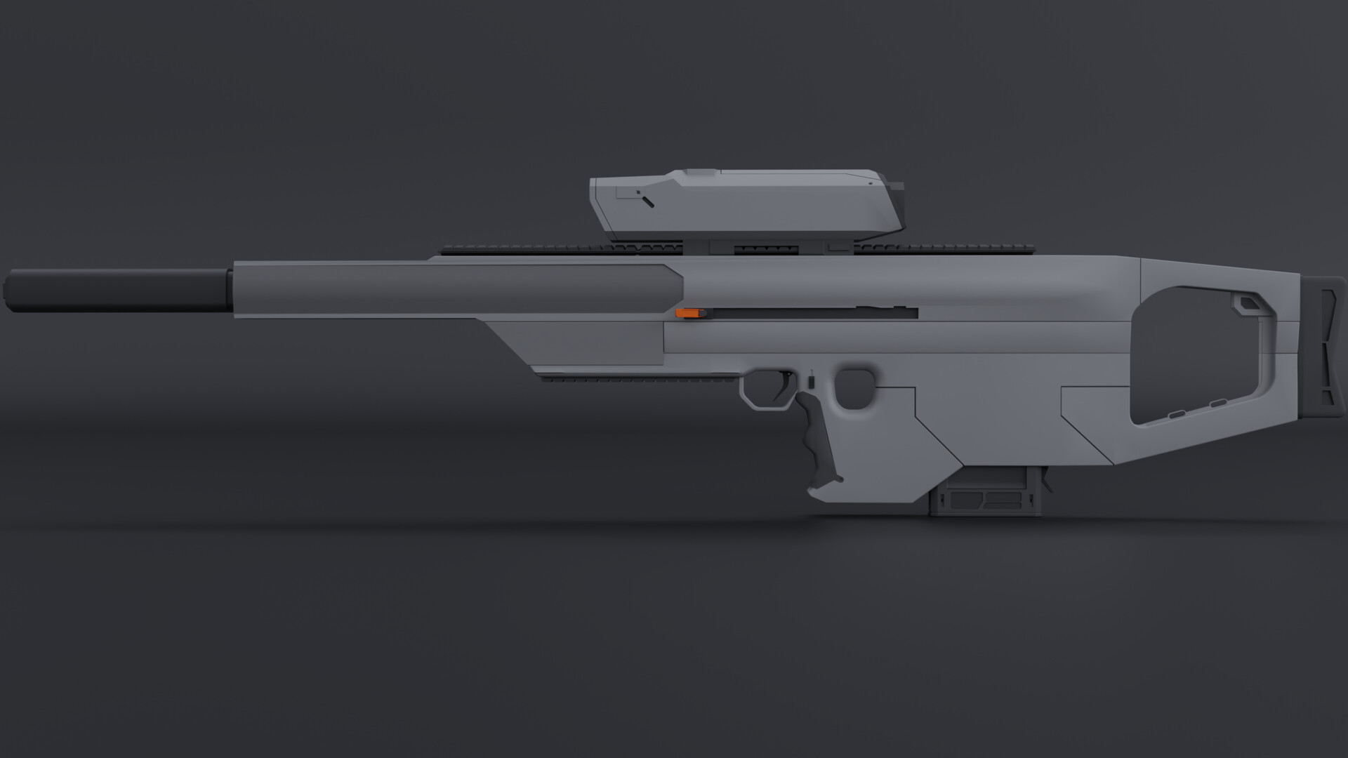 ArtStation - Sci-Fi Sniper Rifle Render | Blender