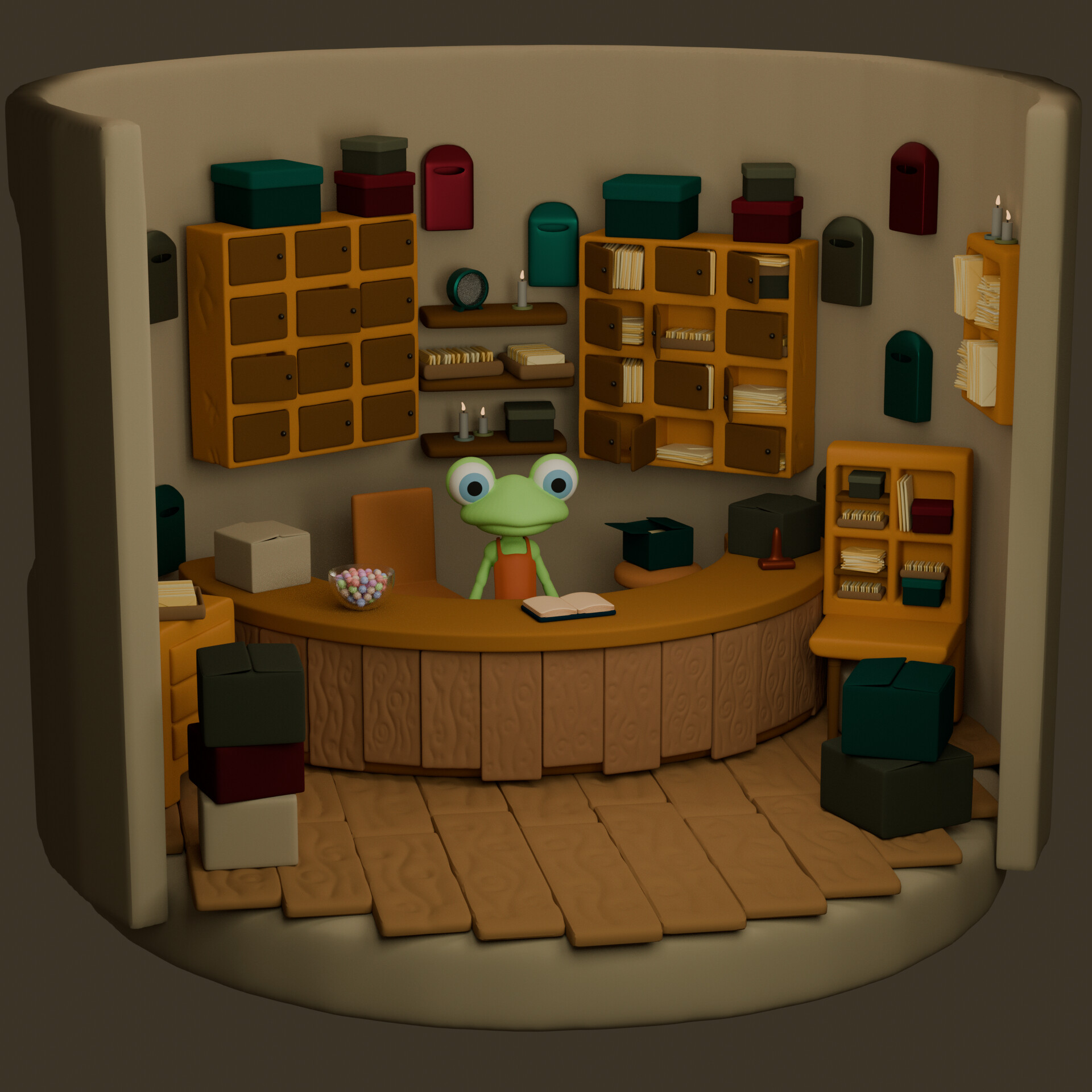 ArtStation - Postman Frog