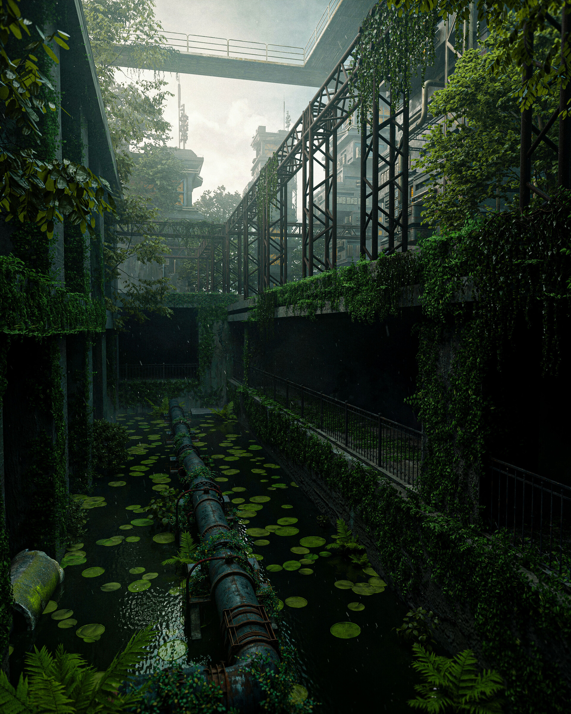 ArtStation - Overgrown Forge: Nature's Takeover