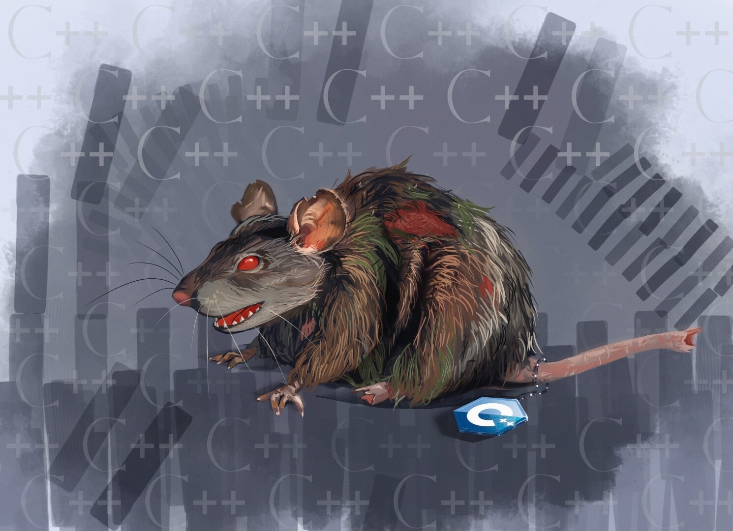 ArtStation - Keith c++ rat mascot v2.0