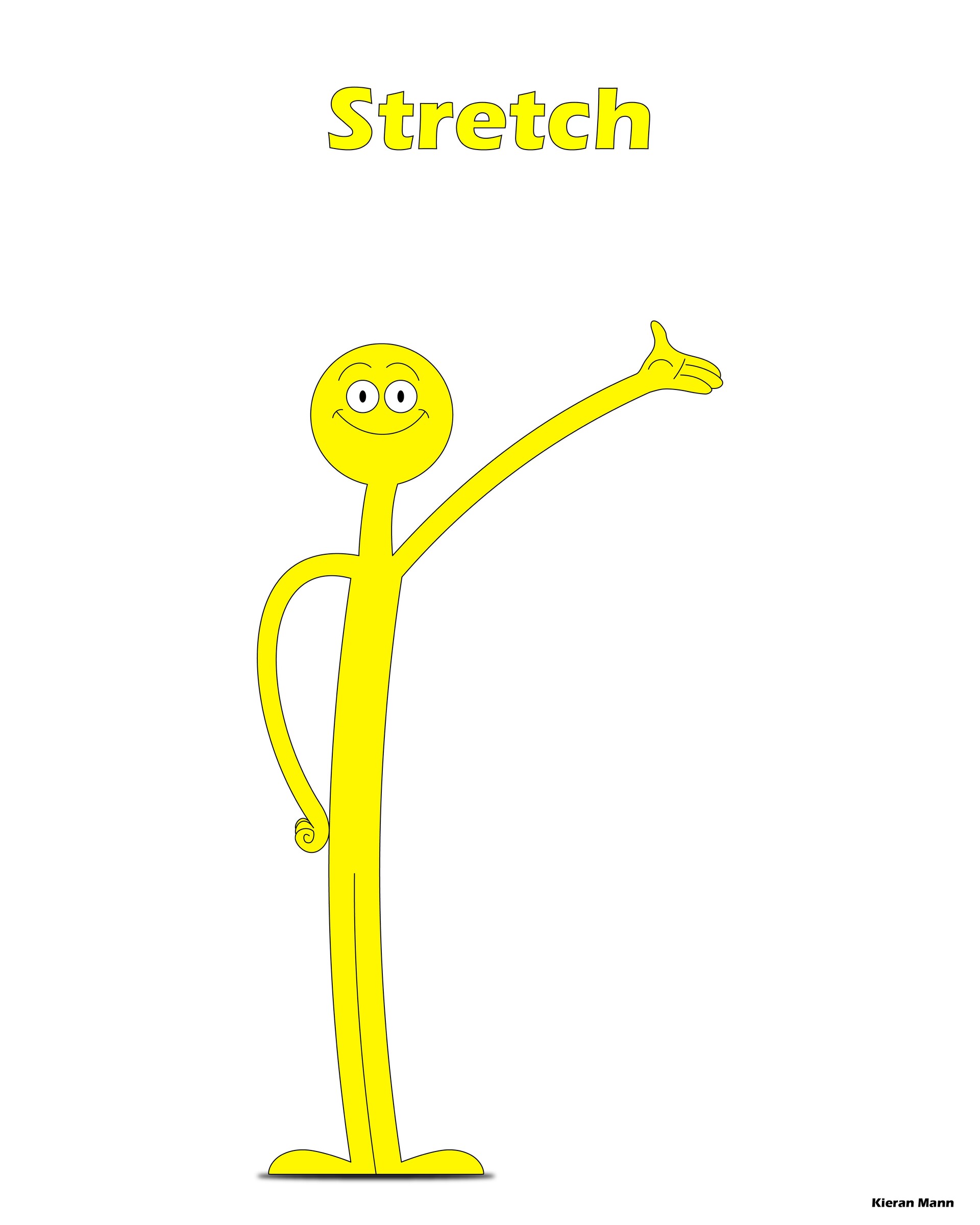 ArtStation - Stretch, Bounce and Sticky Hand Character Poses in Colour