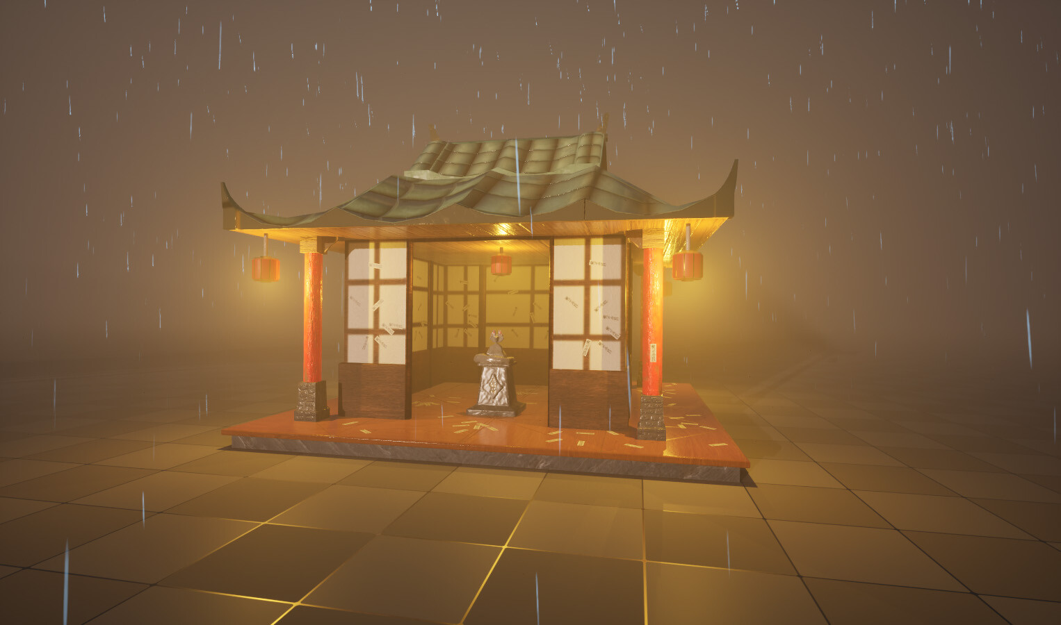 ArtStation - Fox Shrine