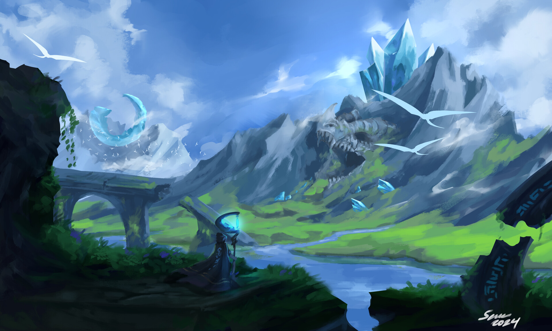 ArtStation - Dragon Island concept art