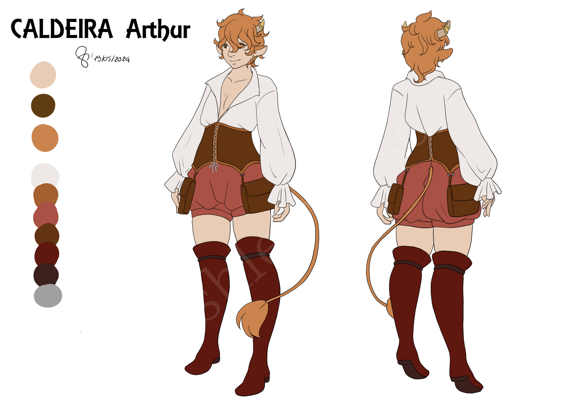 ArtStation - May's chara design sheet