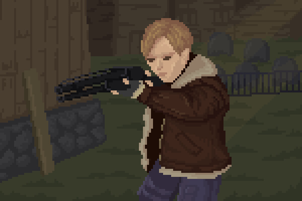 ArtStation - Pixel Art Leon Kennedy (Resident Evil)