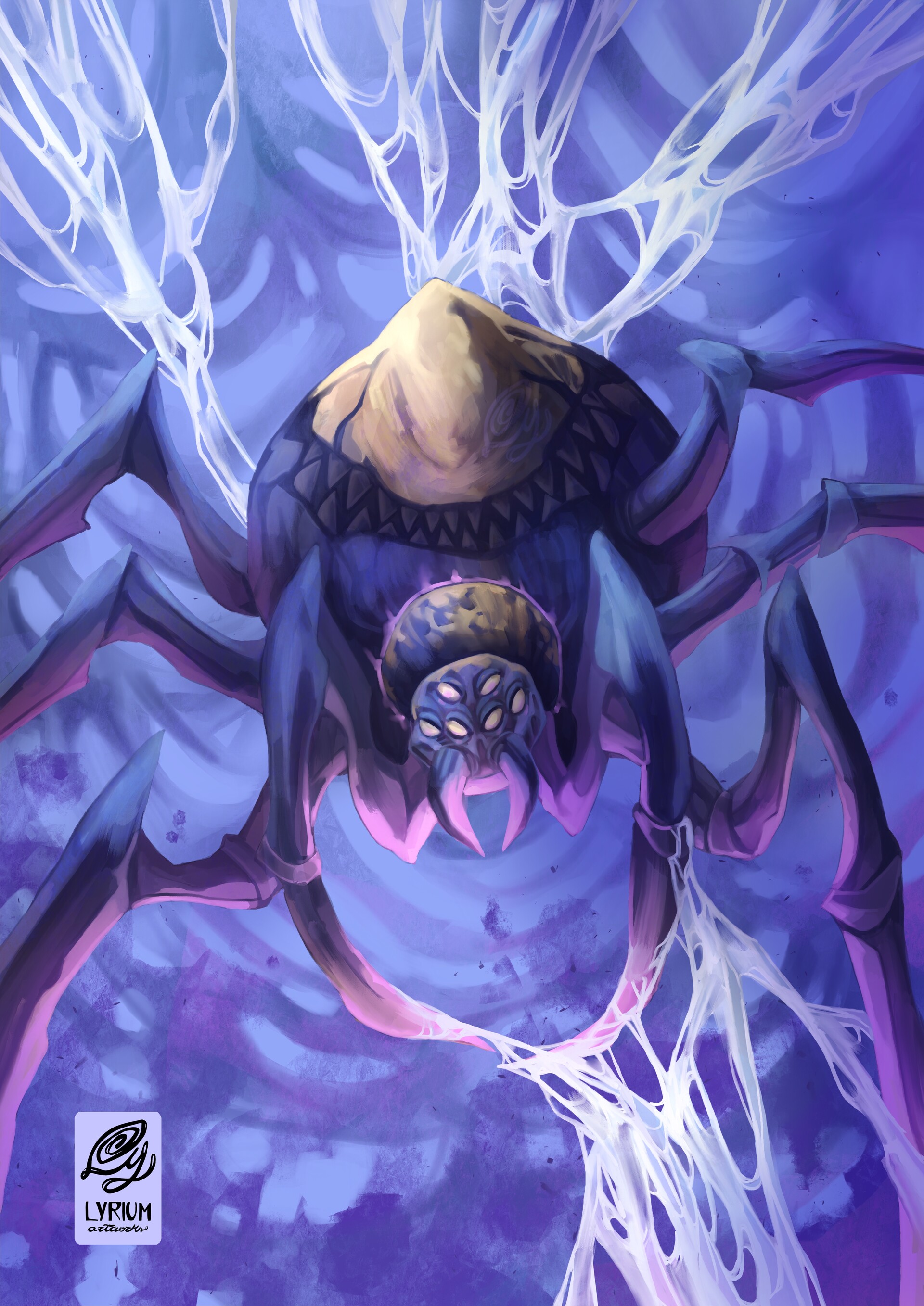 ArtStation - INSANITY - Card Game Project - Phobias - Aracnophobia