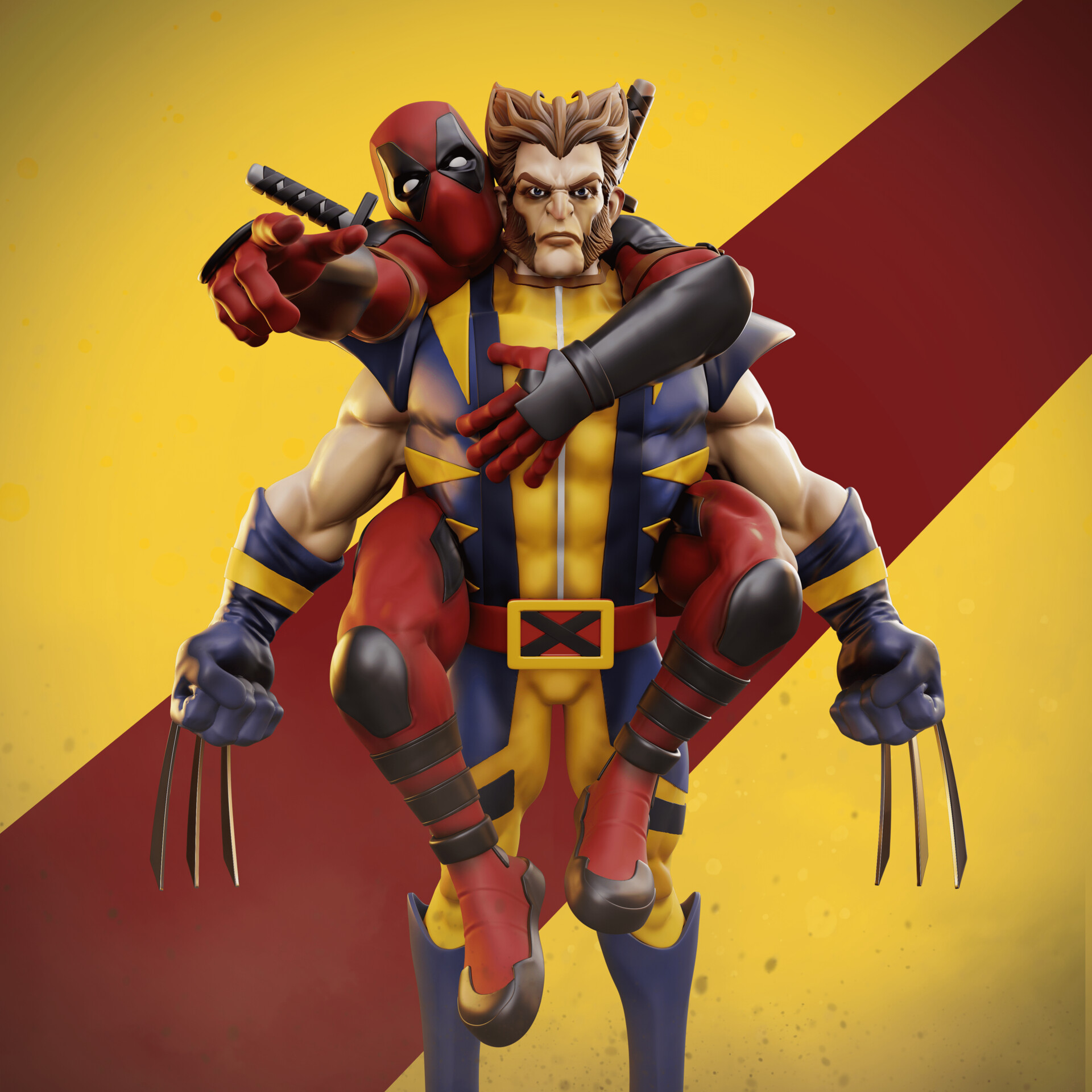 Shreyas G Samuel - Deadpool and Wolverine - Stylized Collectible Fan ...