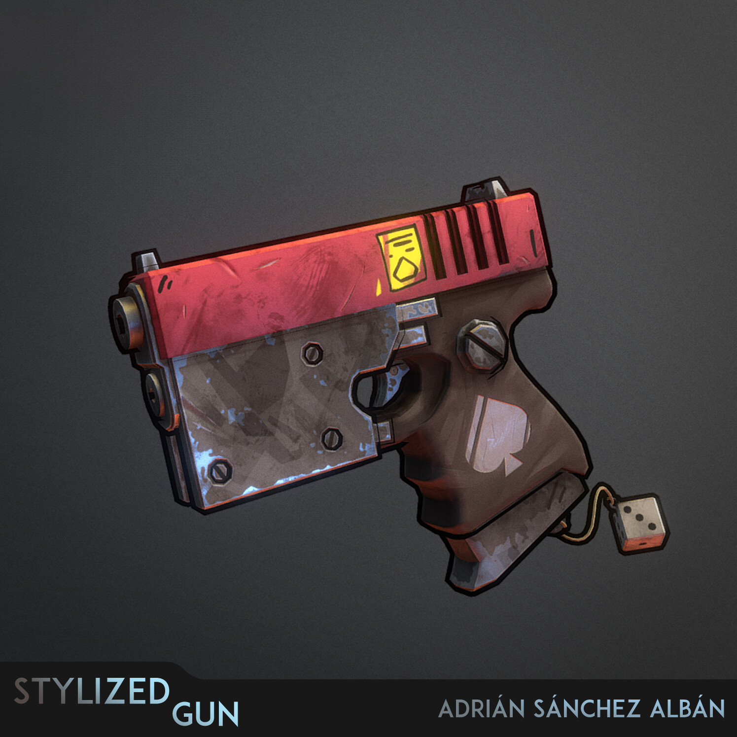 ArtStation - Stylized Gun - Luck of the Draw