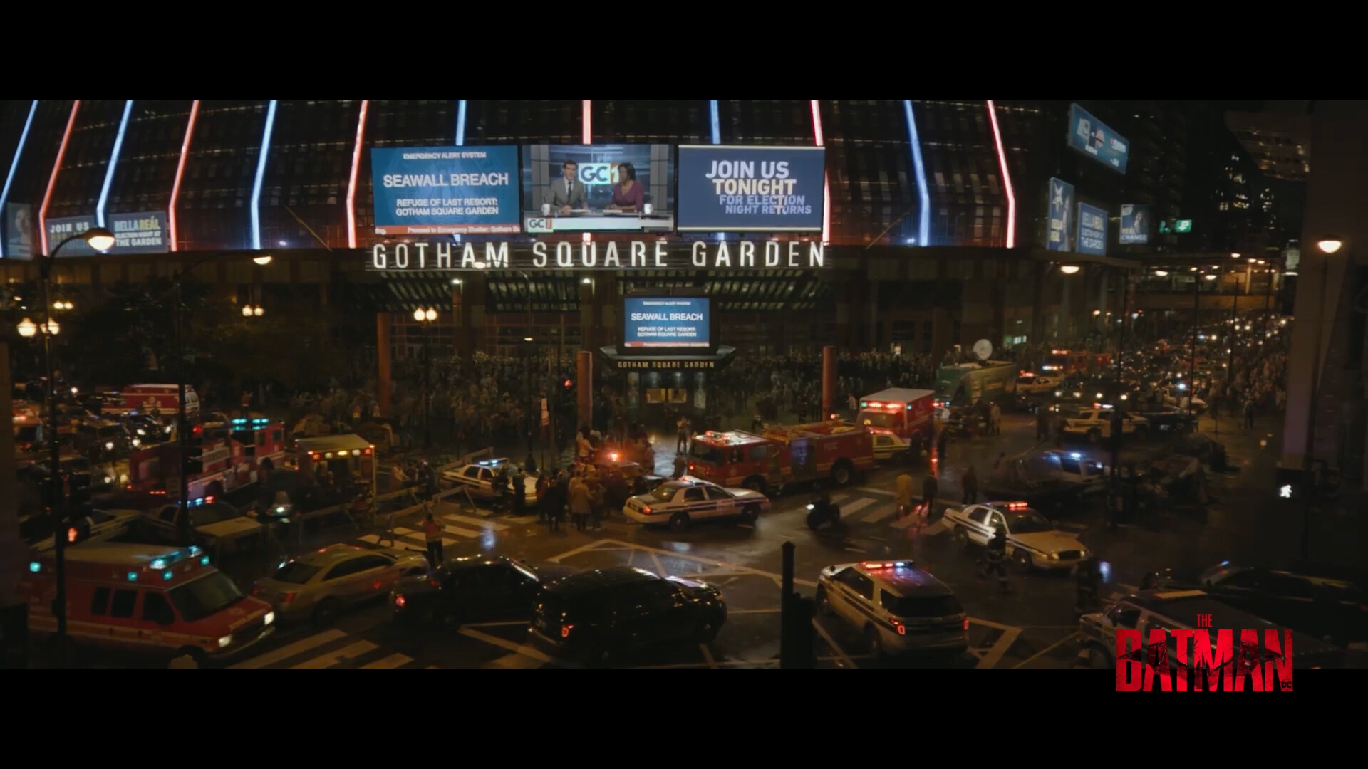 ArtStation - The Batman Matte Painting Gotham Square Garden