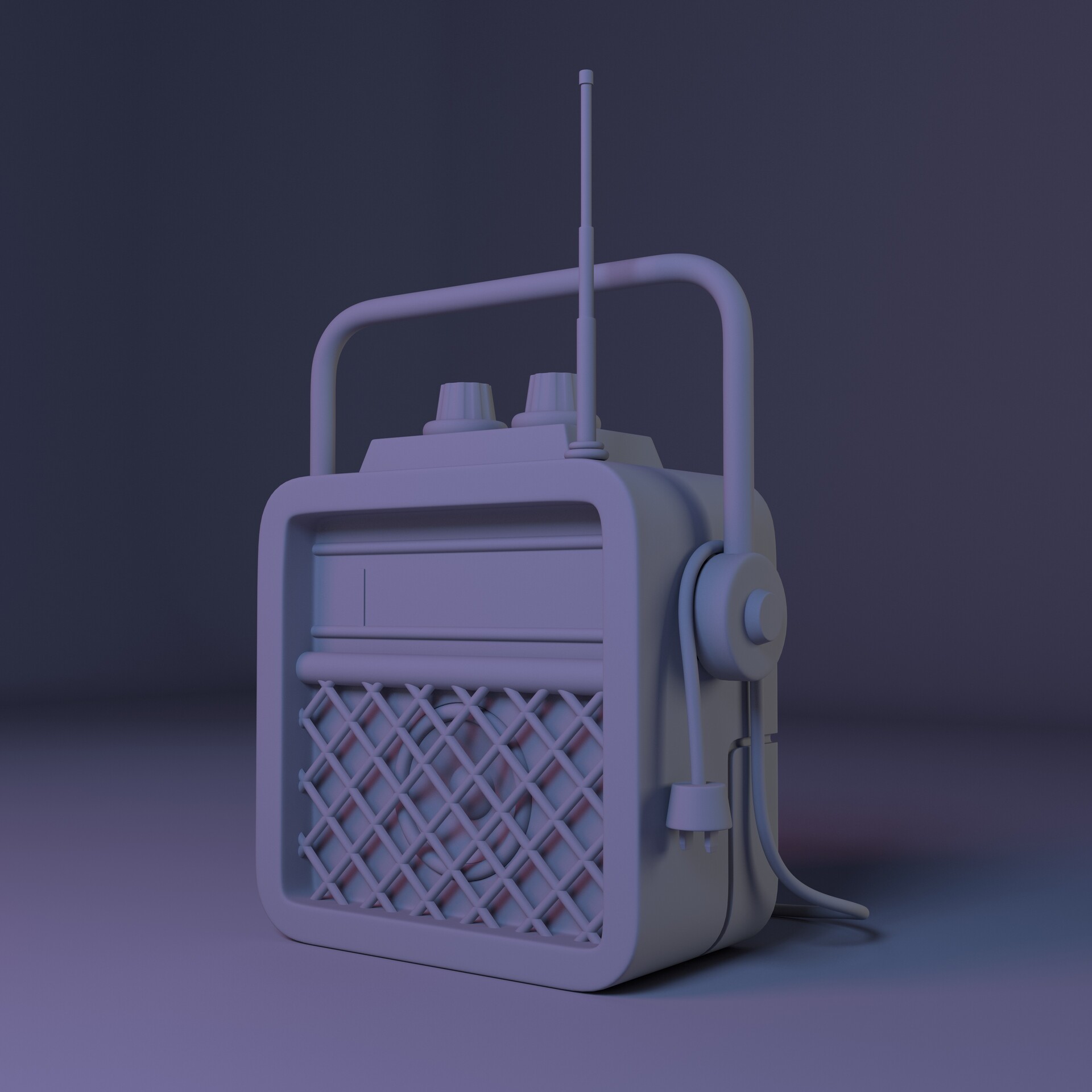 ArtStation - Stylized Radio