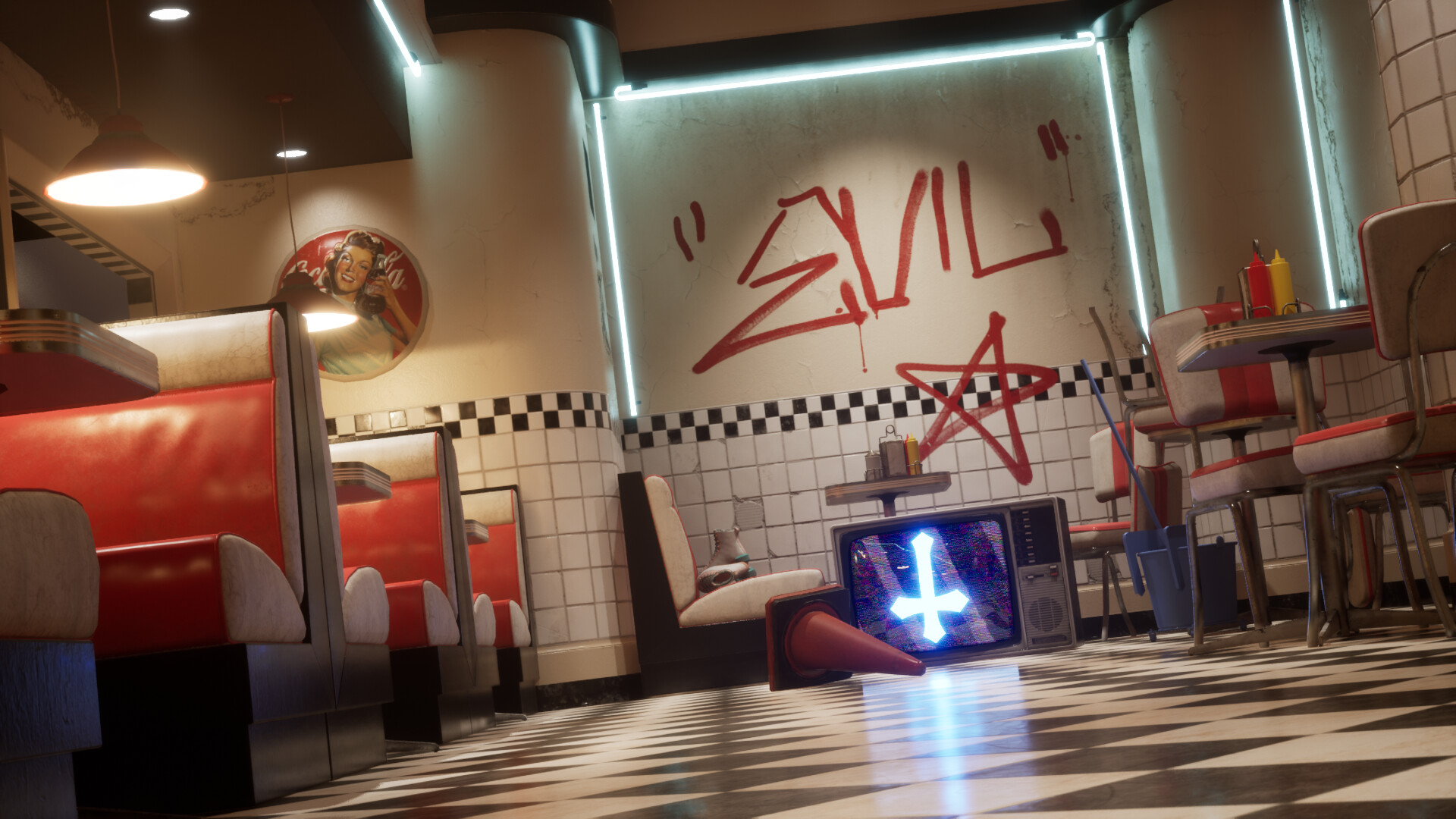 ArtStation - Retro Diner Incident