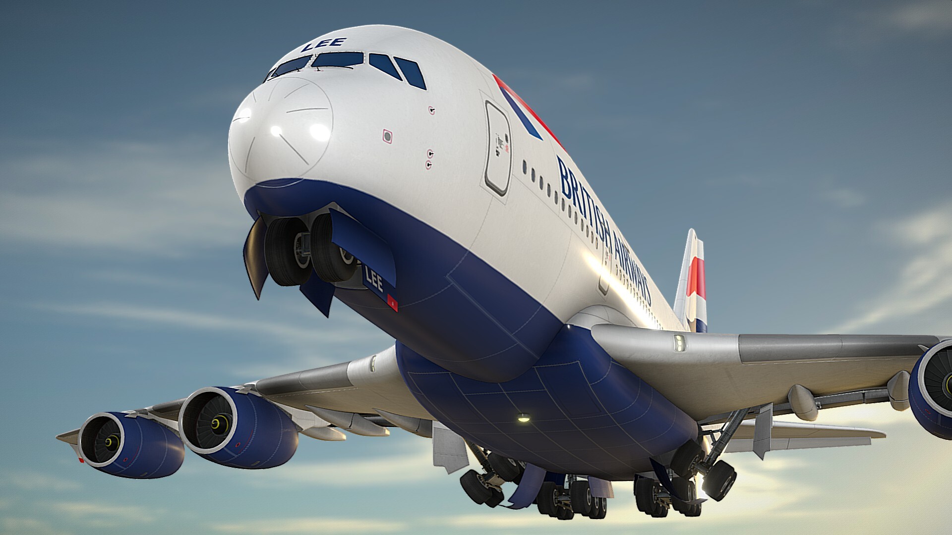 ArtStation - Airbus A380-800 Airliner British Airways - High Poly