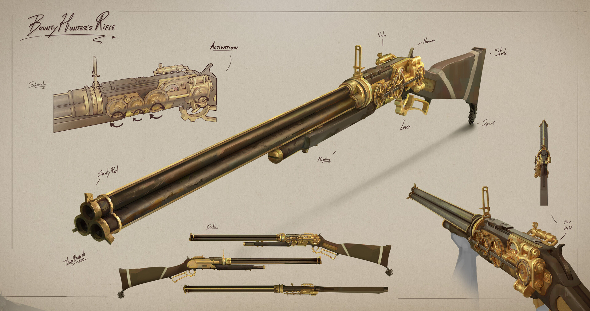 Richard PL - Magitech Guns - Rifle and Pepperbox