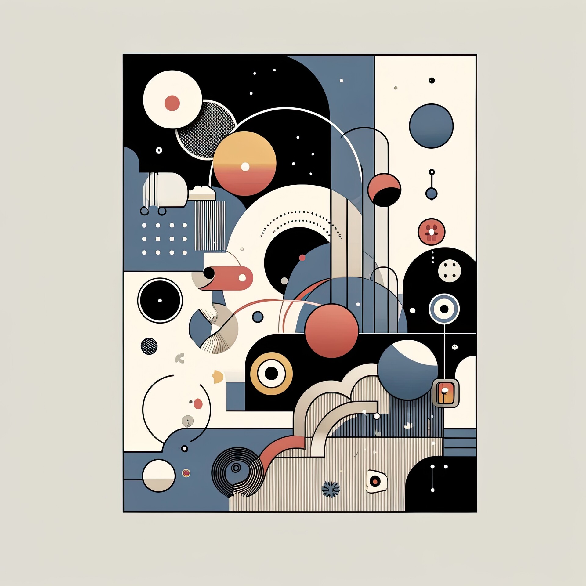 ArtStation - minimal graphic art with futuristic design