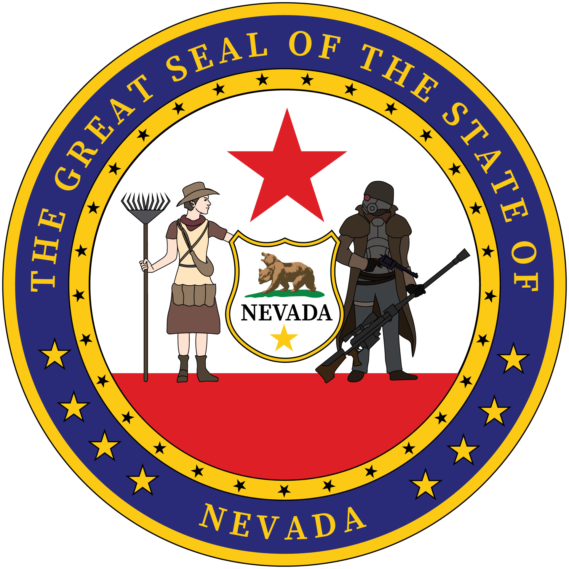 ArtStation - Fallout New Vegas NCR Nevada seal