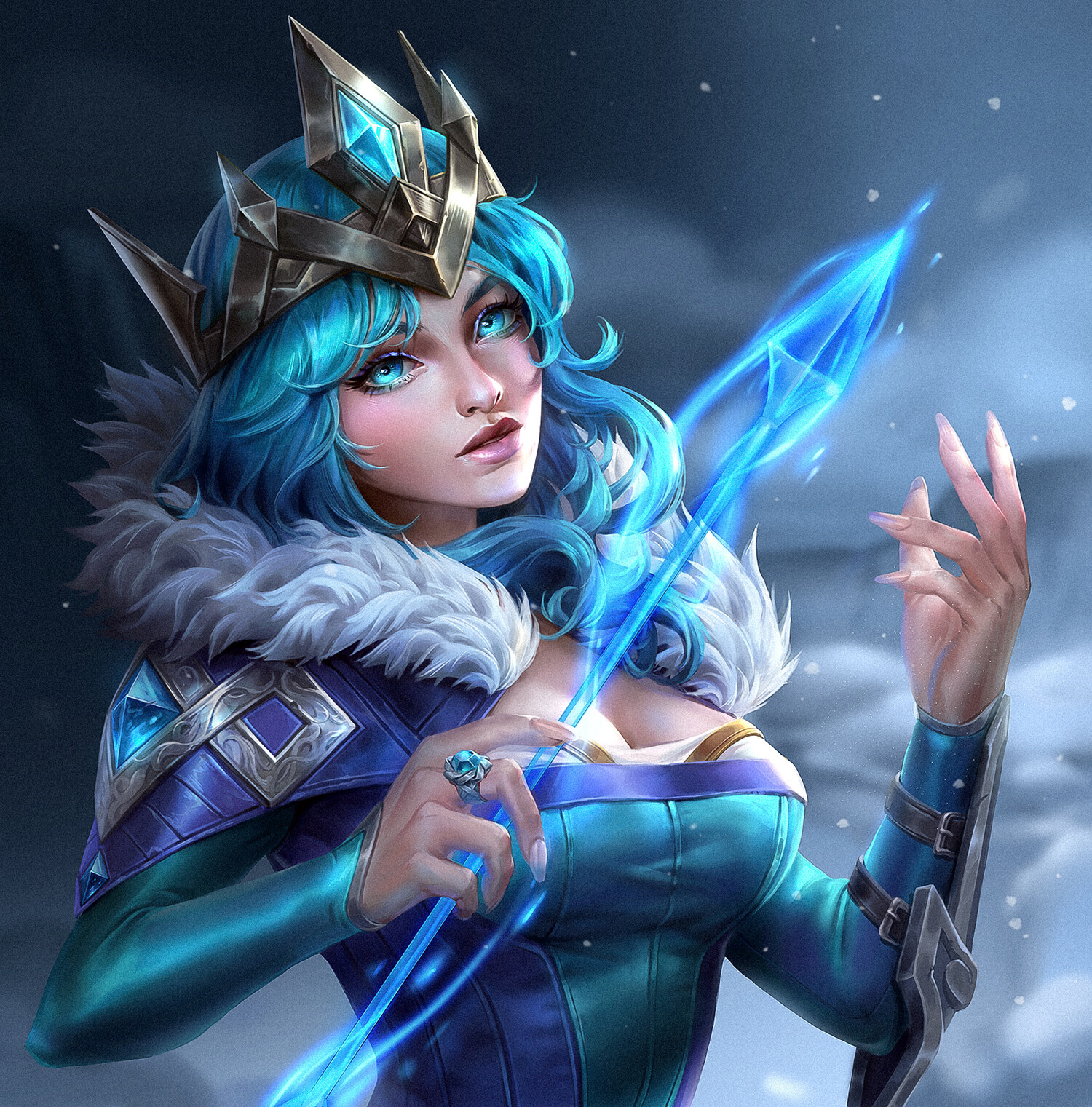ArtStation - Queen Ashe (League of Legends fanart)