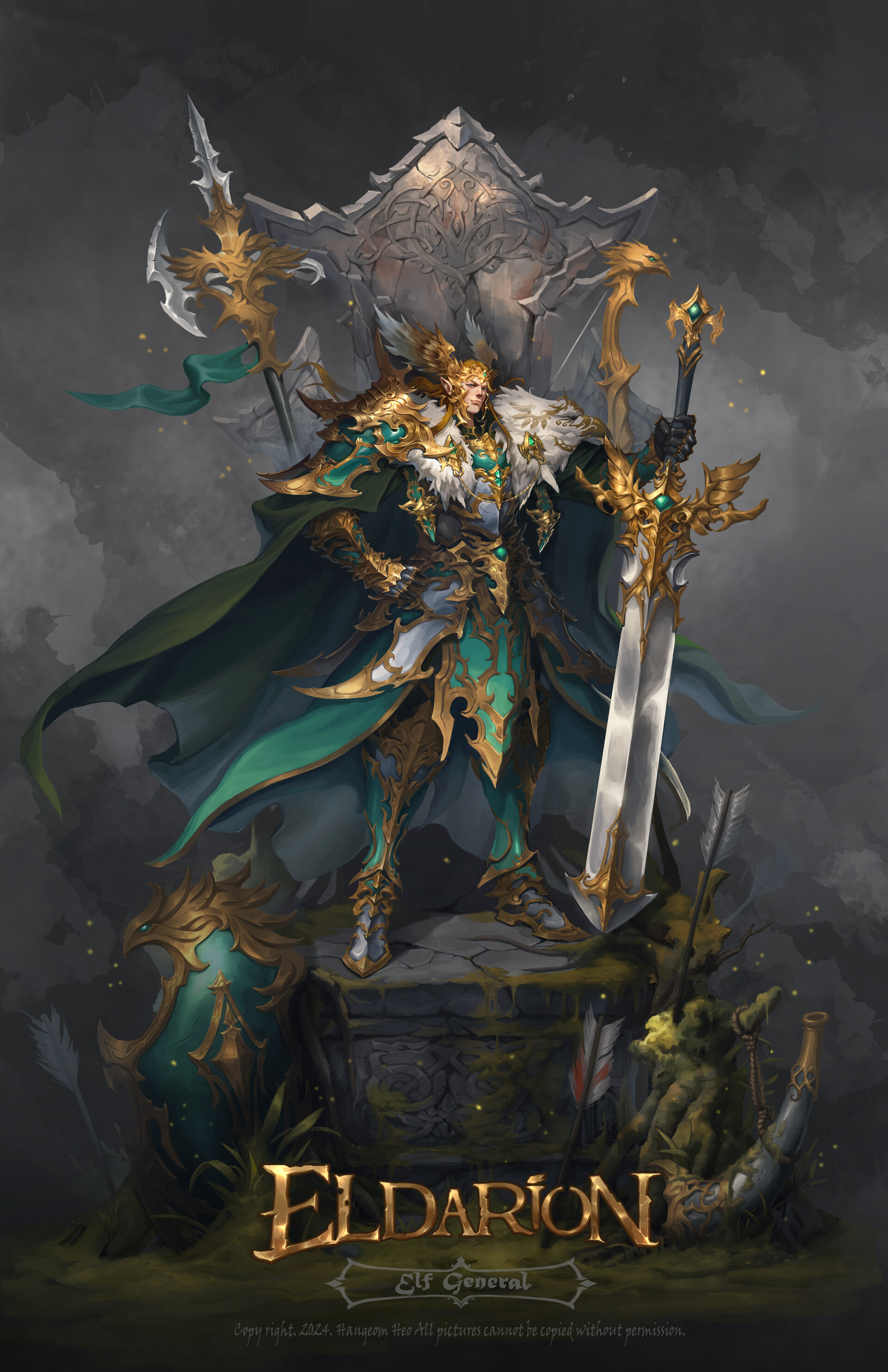 ArtStation - Elf Genaral(Eldarion)