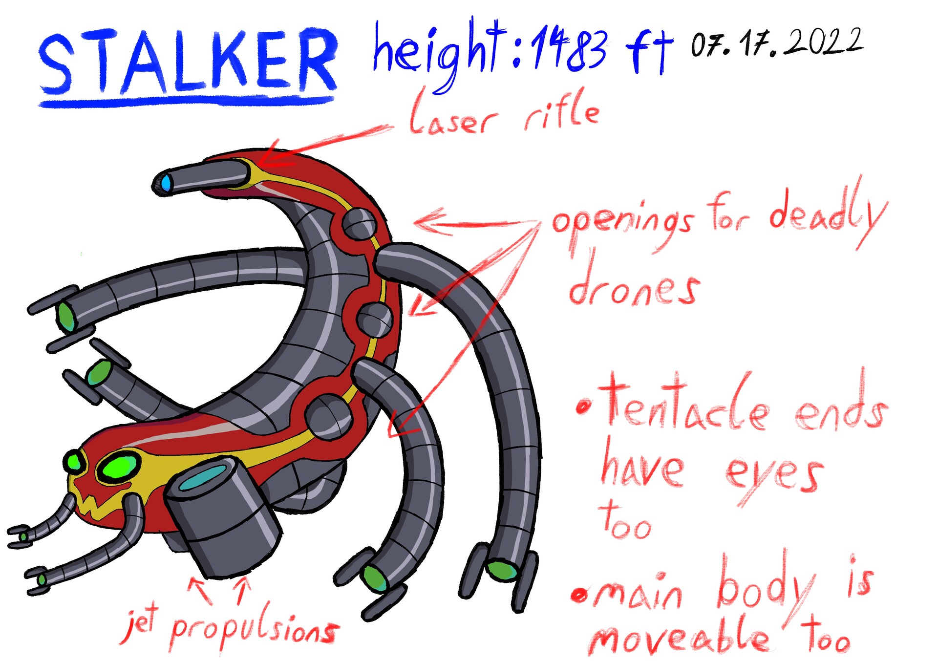 ArtStation - A Stalker variant for Ben 10 Ultimate Alien