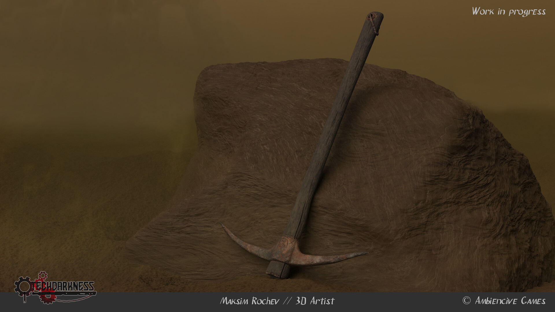 ArtStation - Old Rusty Pickaxe