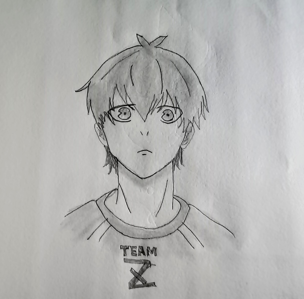 ArtStation - Yoichi Isagi pencil drawing. (blue lock)