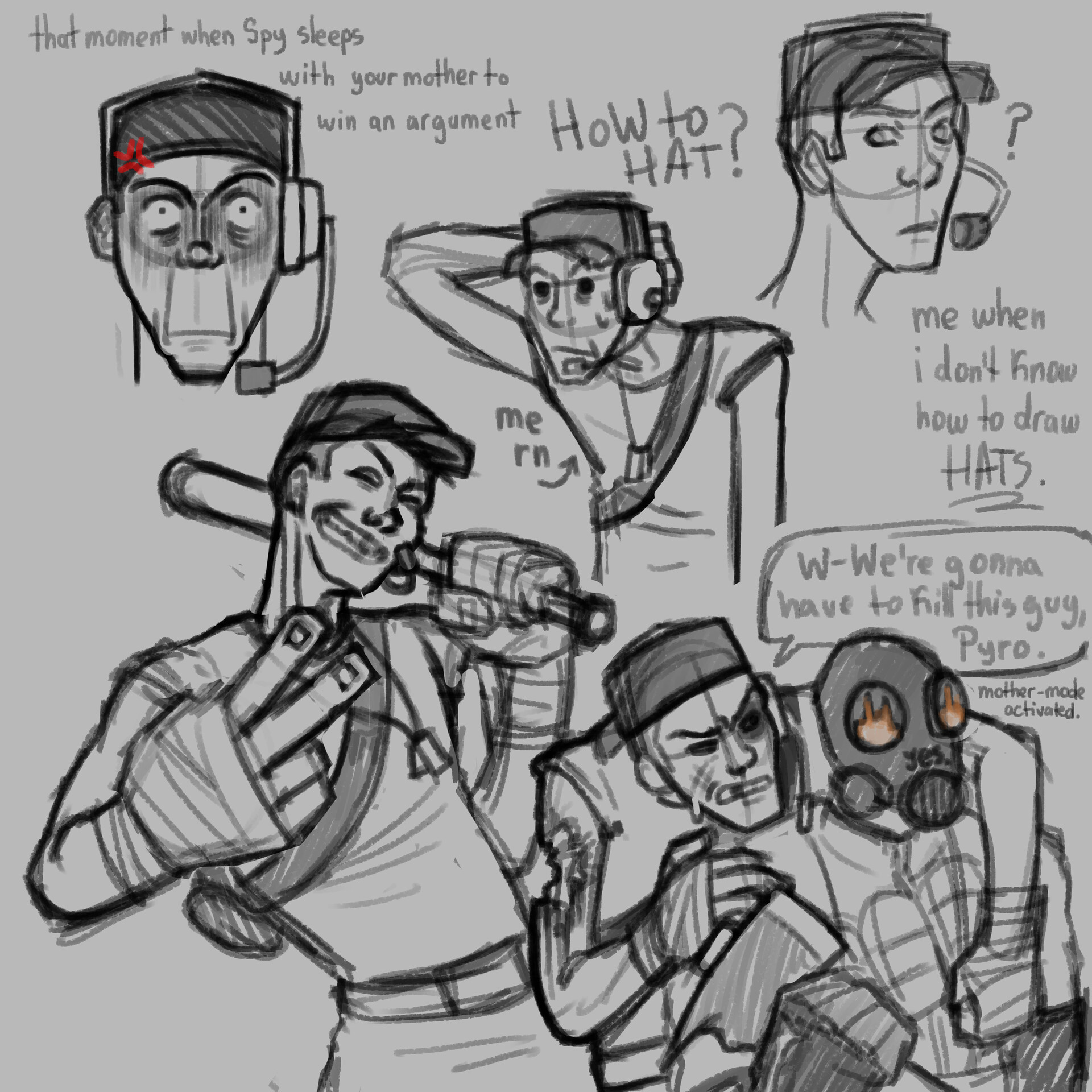tf2 medic drawing