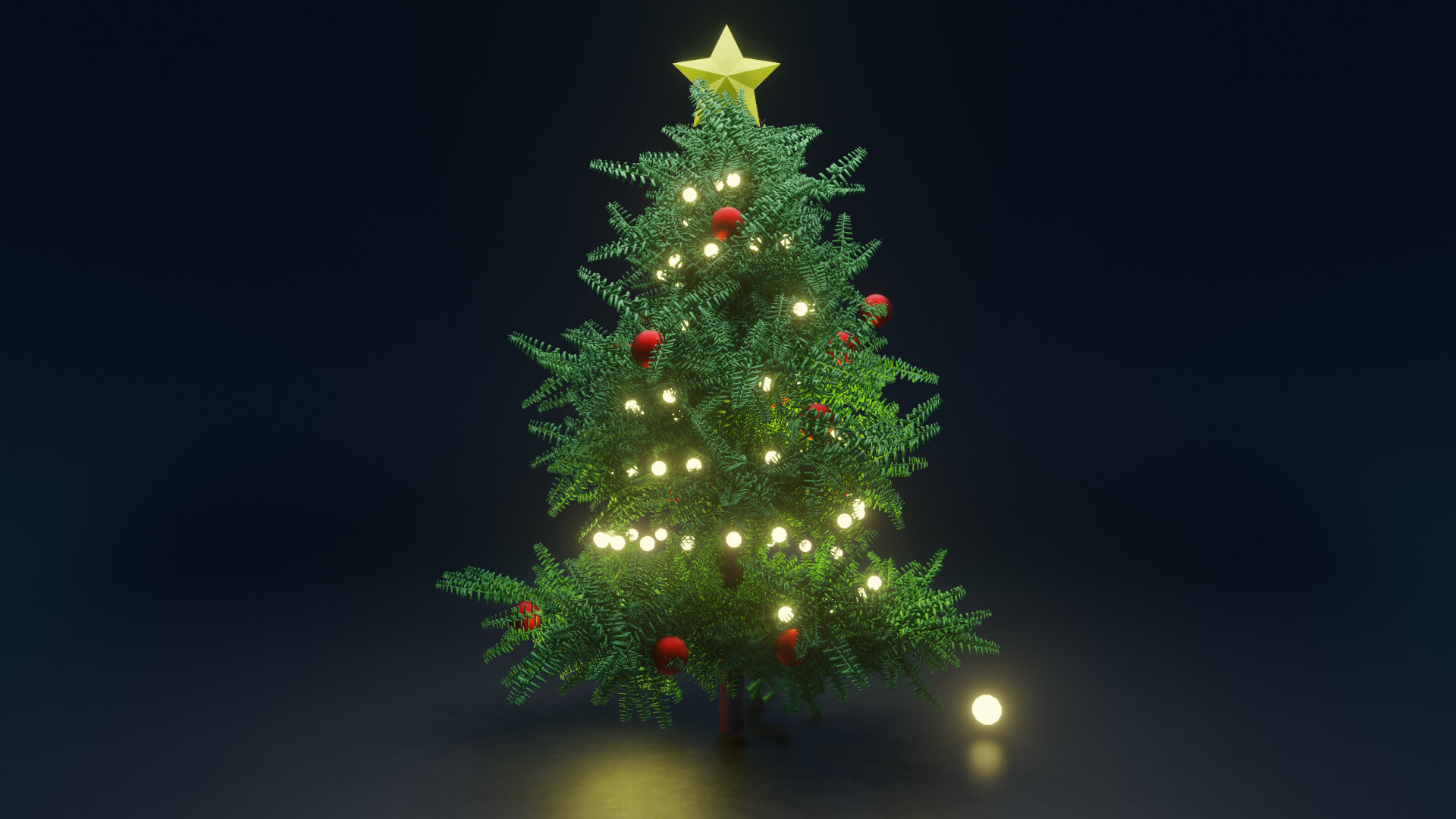 ArtStation - 3D Christmas Tree model (Blender)