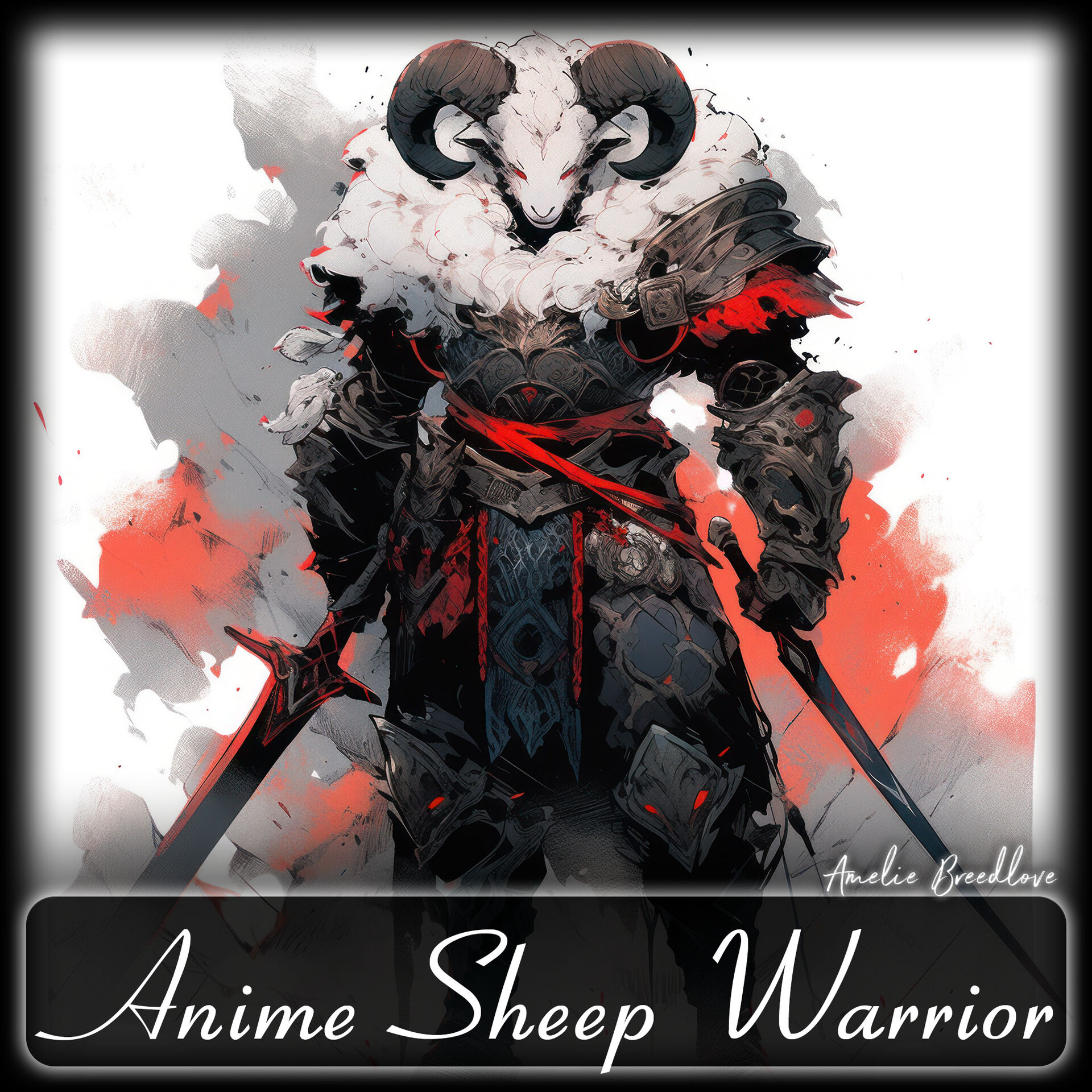 ArtStation - 230 Anime Sheep Warrior (Full Body) Reference Pack | 4K | v.61