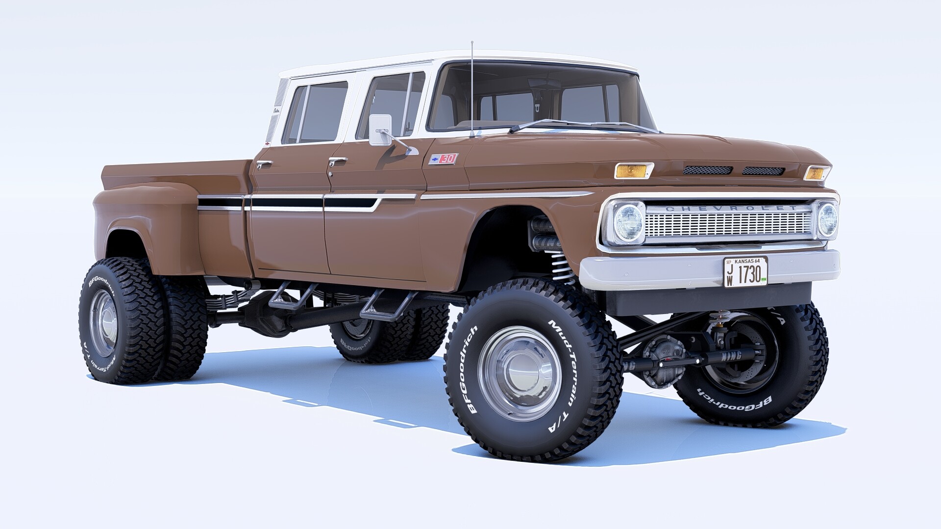 ArtStation - 1963 Chevrolet C30 4 Door Dually Classic Wheels