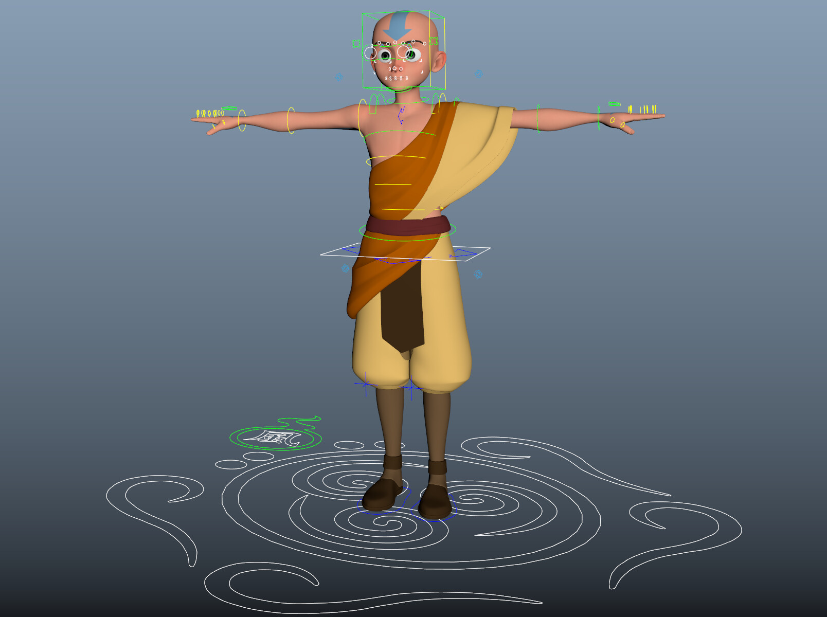 ArtStation - Aang character rig
