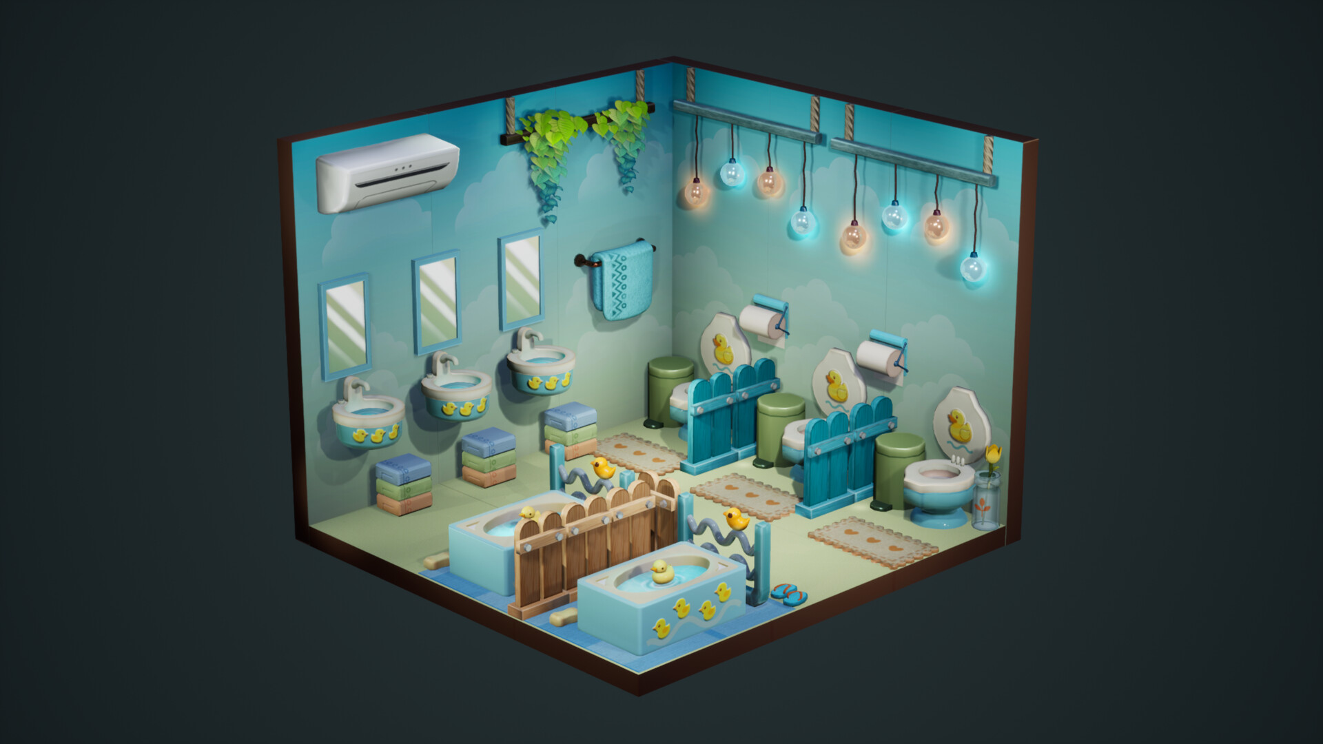 ArtStation - Kawaii Quack Bath