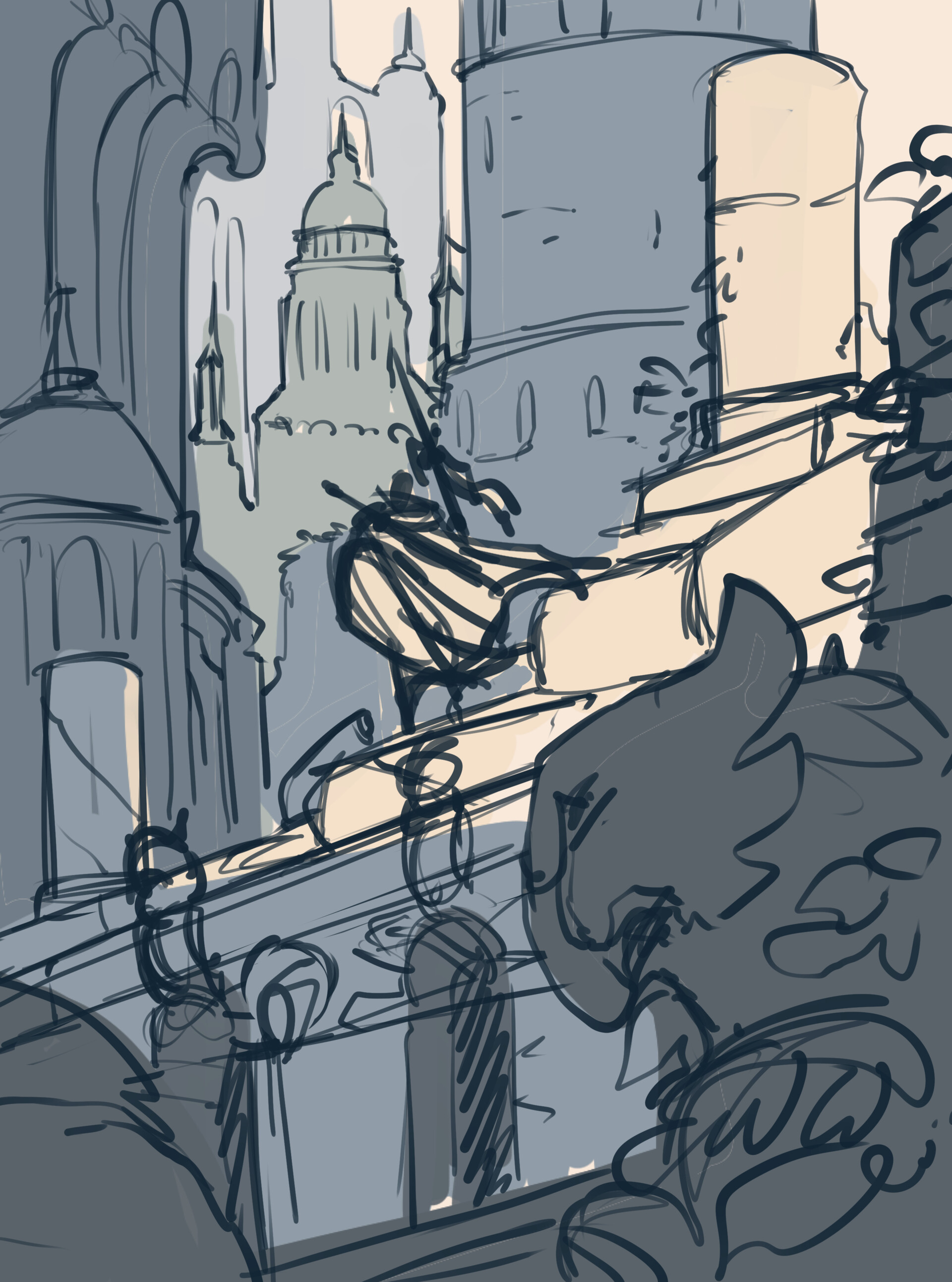 Bone Dust - Fantasy landscape experiment